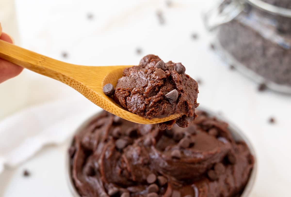 Edible Brownie Batter (Safe to Eat!) - Barefoot In The Pines