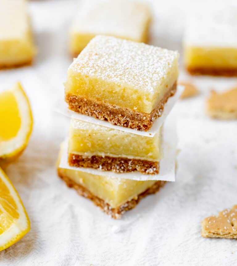 Lemon Bars with Graham Cracker Crust - Barefoot In The Pines