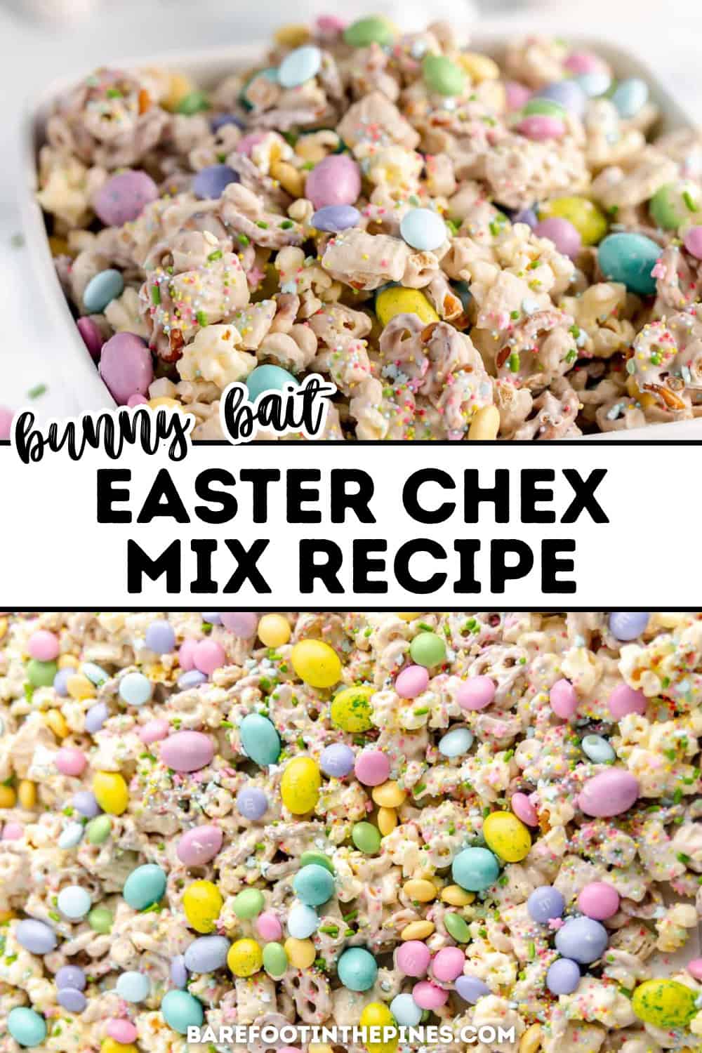 Bunny Bait (Easter Chex Mix Recipe) - Barefoot In The Pines