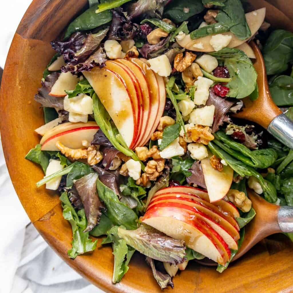 Apple Salad With Walnuts - Barefoot In The Pines