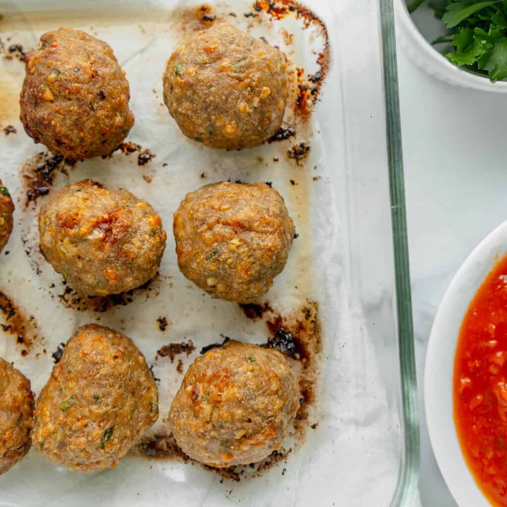 Oven Baked Turkey Meatballs Recipe - Barefoot In The Pines