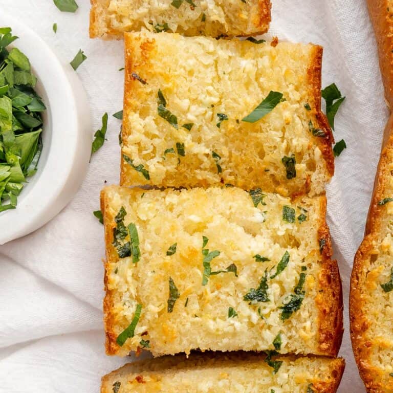 Simple Garlic Crostini Recipe – Made With Baguette - Barefoot In The Pines