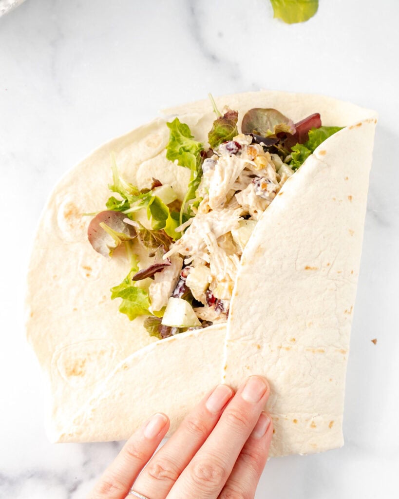 Easy Chicken Salad Wrap Recipe - Barefoot In The Pines
