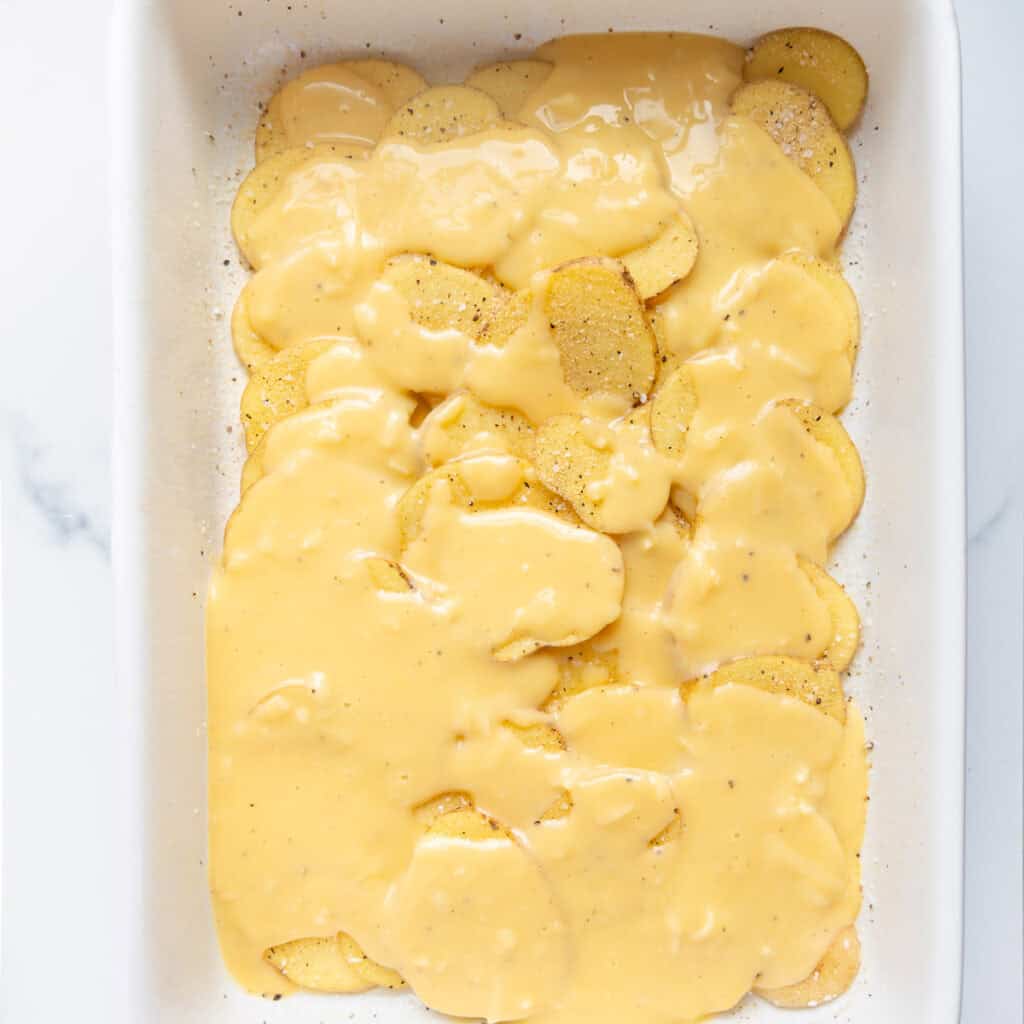 Cheesy Scalloped Potato Recipe (With No Roux) - Barefoot In The Pines