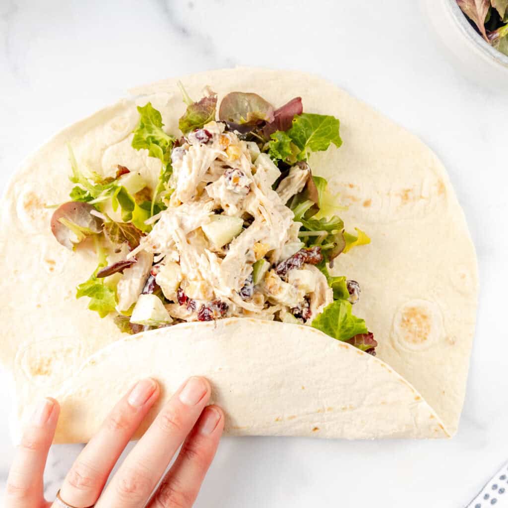 Easy Chicken Salad Wrap Recipe - Barefoot In The Pines