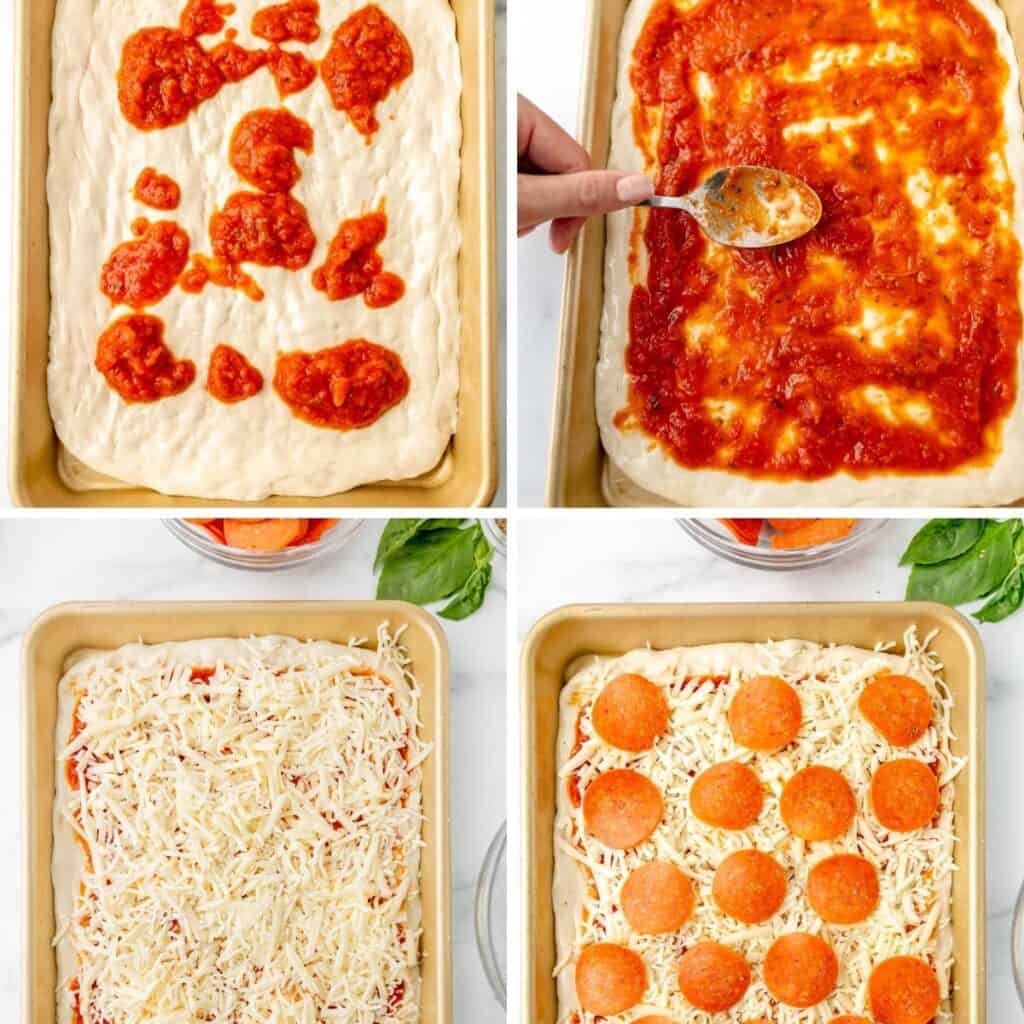 Homemade Sheet Pan Pizza Recipe - Barefoot In The Pines