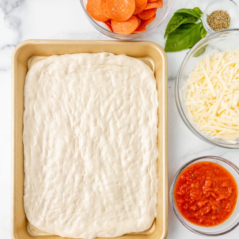 Homemade Sheet Pan Pizza Recipe - Barefoot In The Pines