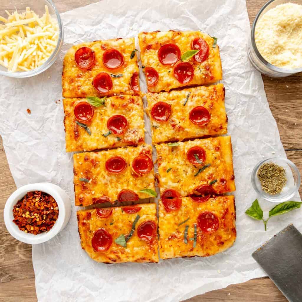 Homemade Sheet Pan Pizza Recipe - Barefoot In The Pines