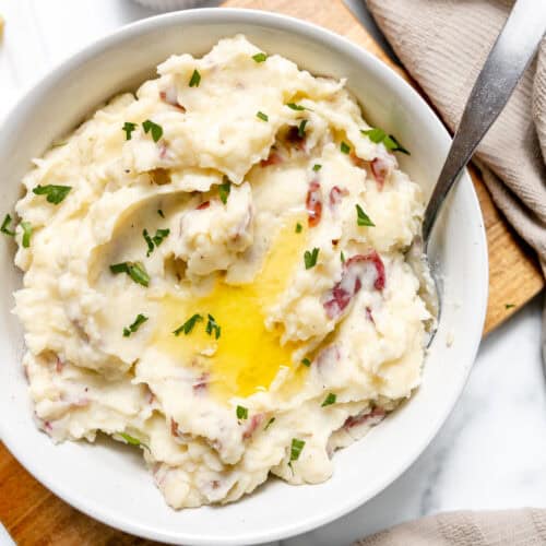 Garlic Mashed Red Potatoes - Barefoot In The Pines