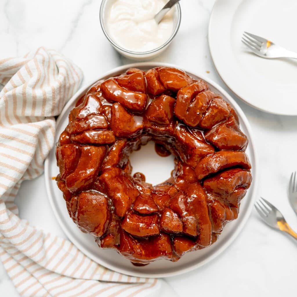 Cinnamon Roll Pull Apart Bread - Barefoot In The Pines